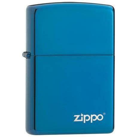 Zippo: Classic High Polish Blue with Logo